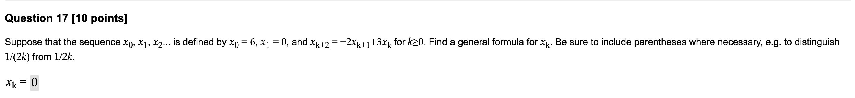 Solved The real question is question 17. Question 8 is just | Chegg.com