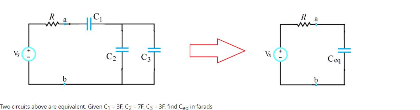 Solved Two circuits above are equivalent. Given | Chegg.com