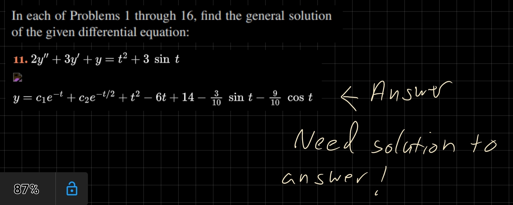 Solved In each of Problems 1 through 16, find the general | Chegg.com