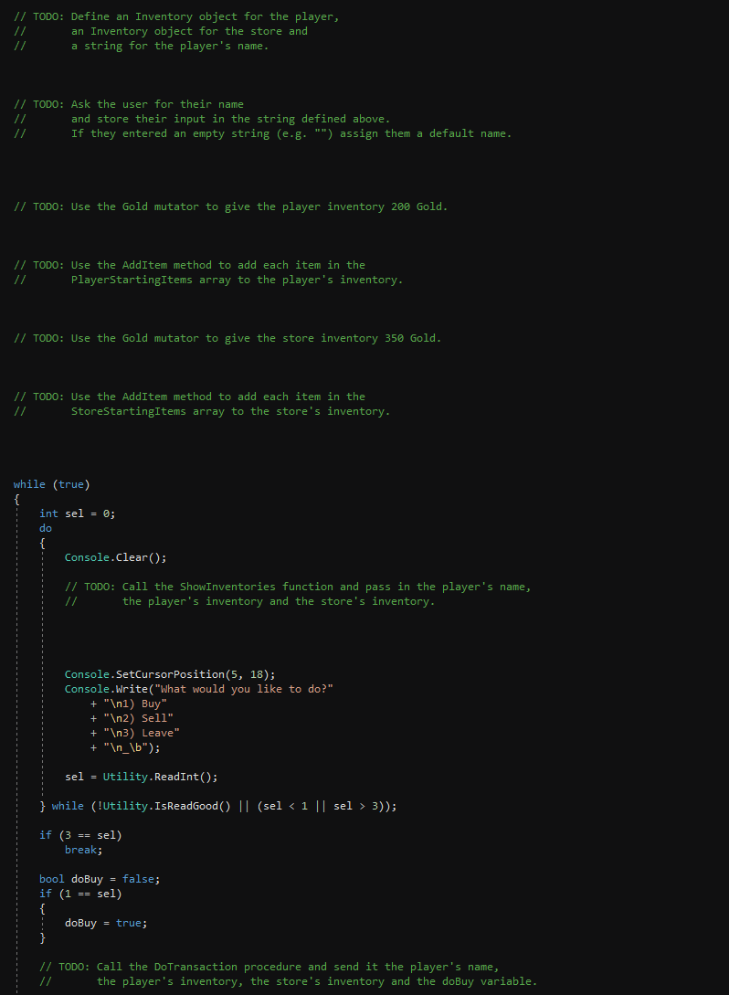 Solved // TODO: Write a class called Item that contains 2 | Chegg.com