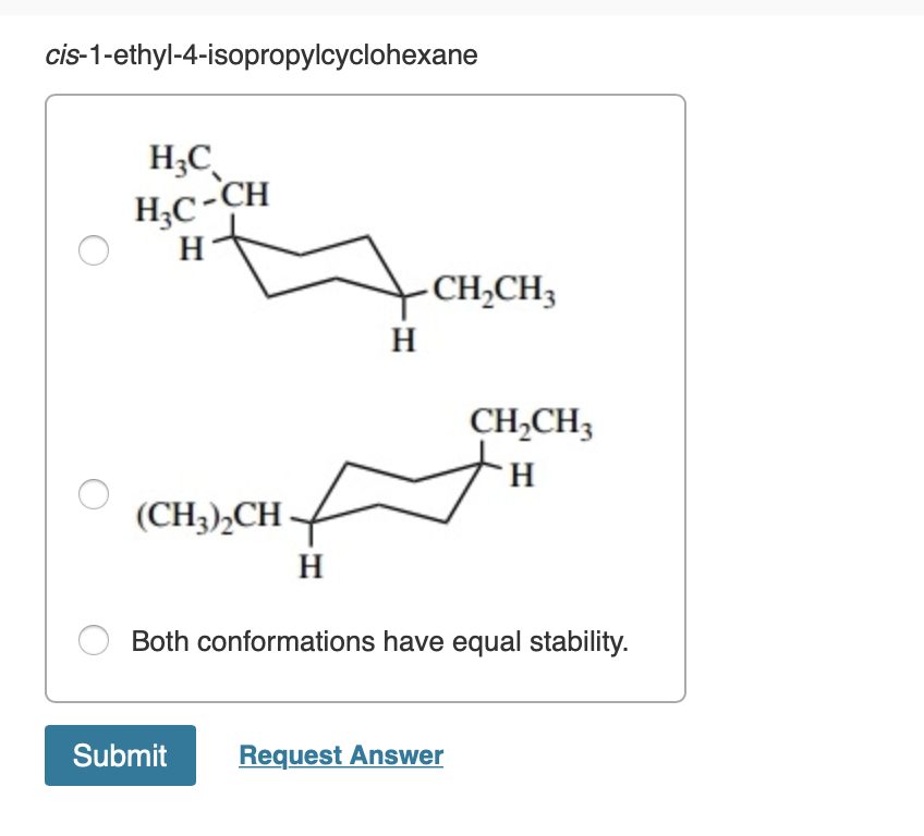 Solved trans-1,2-diethylcyclohexane CH2CH3 H H CH.CH H | Chegg.com