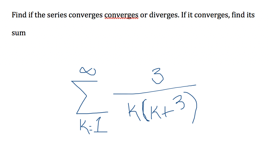 Solved Find if the series converges converges or diverges. | Chegg.com