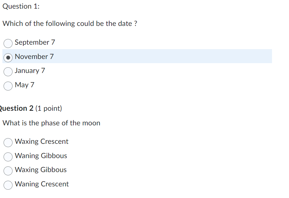 Solved Question 1 (1 point) 、 SavedWhich of the following | Chegg.com