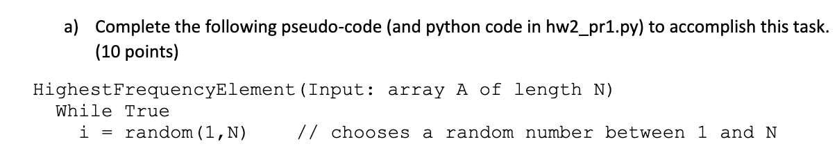 Solved You are given an array of size N, where an element | Chegg.com