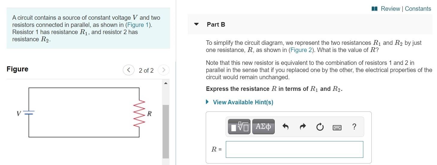 Solved: A Circuit Contains A Source Of Constant Voltage V ... | Chegg.com