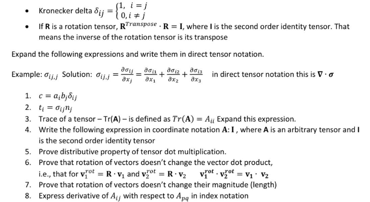 Kronecker delta dij = {b. 1 , i = 1 • If R is a | Chegg.com