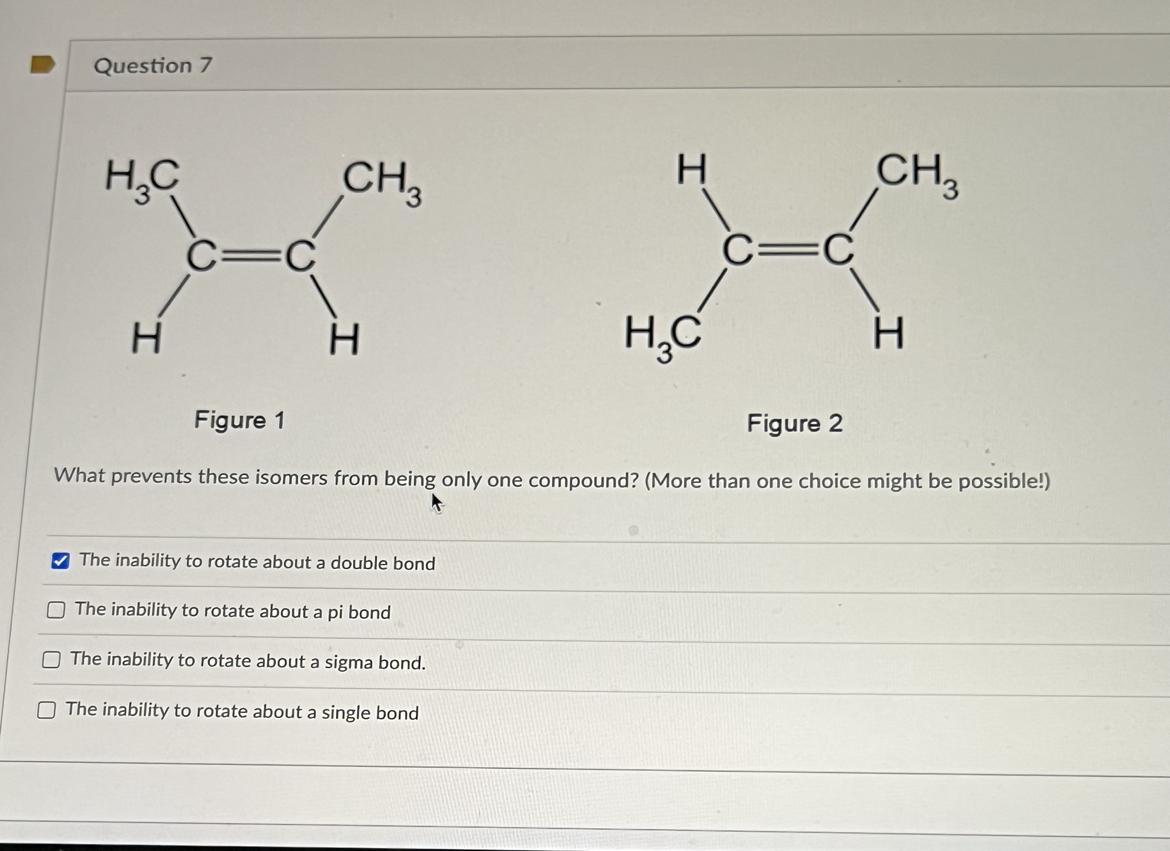 Solved Figure 1 Figure 2 What prevents these isomers from | Chegg.com