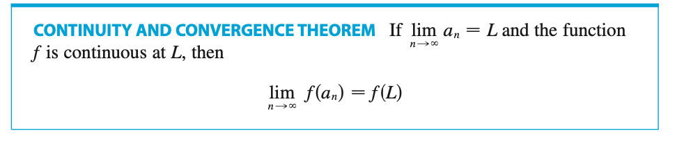 Solved CONTINUITY AND CONVERGENCE THEOREM If lim an = L and | Chegg.com