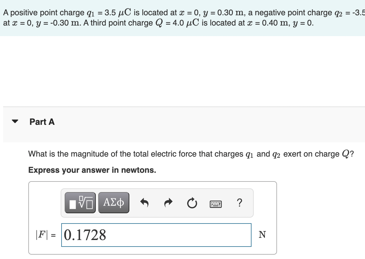 Solved A positive point charge q1=3.5μC is located at | Chegg.com