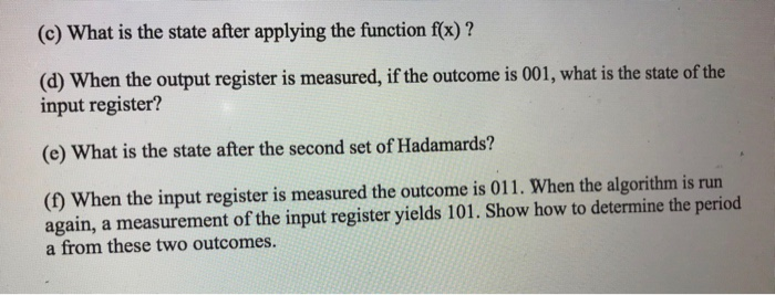 Solved 5. Consider running Simon's algorithm on the | Chegg.com