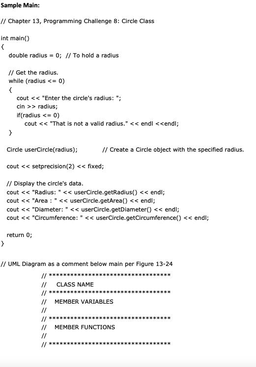 Solved CSE 112 - Lab #3 Circle Class - Classes and objects | Chegg.com