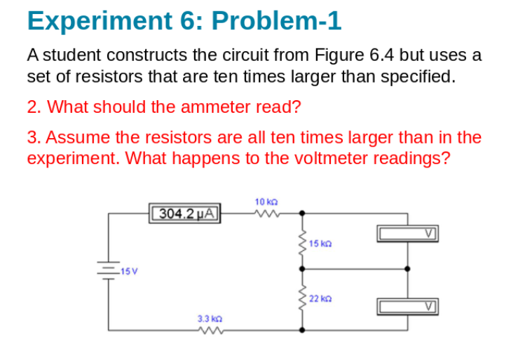 Solved Experiment 6: Problem-1 A student constructs the | Chegg.com