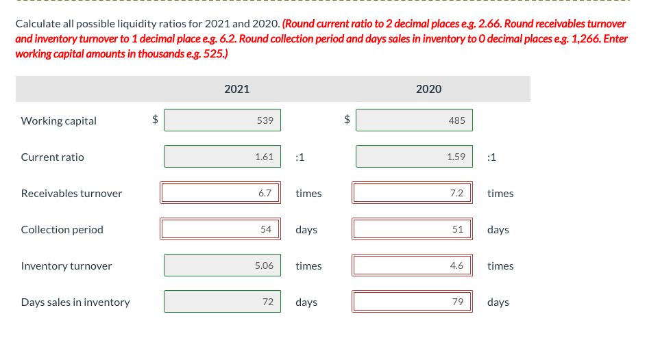 Solved Additional information: Calculate all possible | Chegg.com