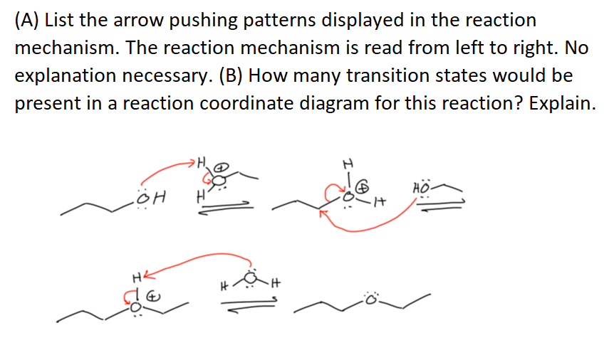 Solved (A) List the arrow pushing patterns displayed in the | Chegg.com