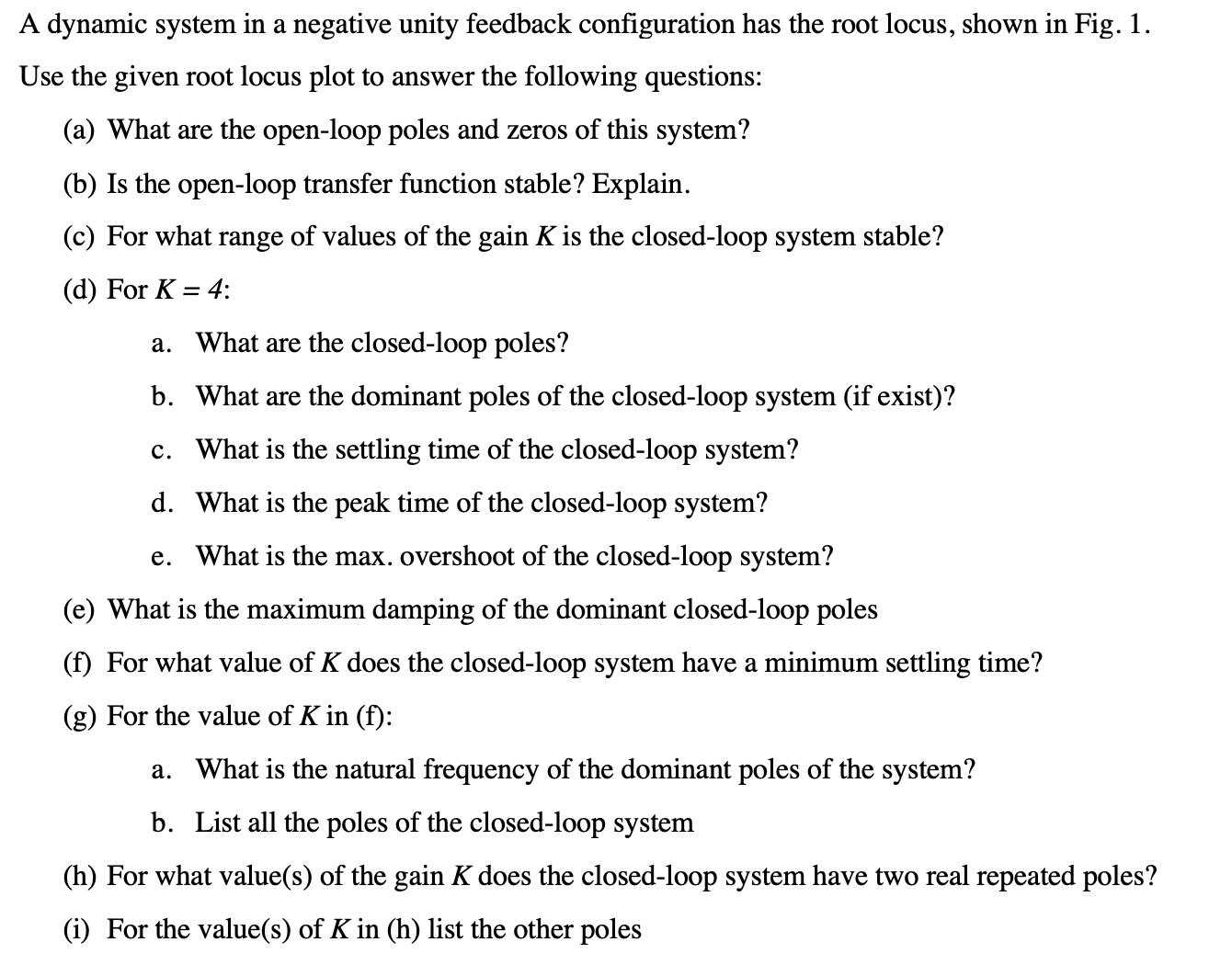 Solved dynamic system in a negative unity feedback | Chegg.com Solved dynamic system in a negative unity feedback | Chegg.com