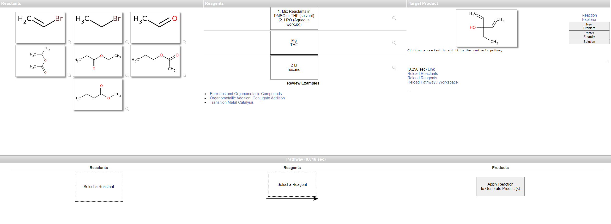 Solved Reactants Reagents Target Product HC H2C. Br Н.С. Br | Chegg.com
