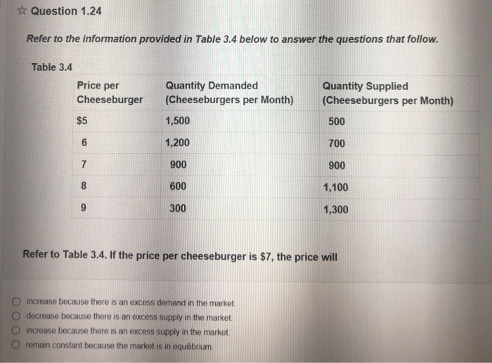 Solved *Question 1.22 Refer to the information provided in | Chegg.com