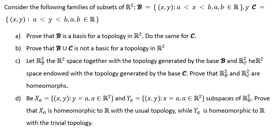 Solved Consider the following families of subsets of | Chegg.com
