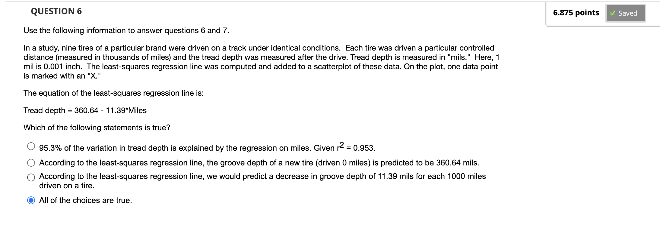 Solved Use the following information to answer questions 6 | Chegg.com