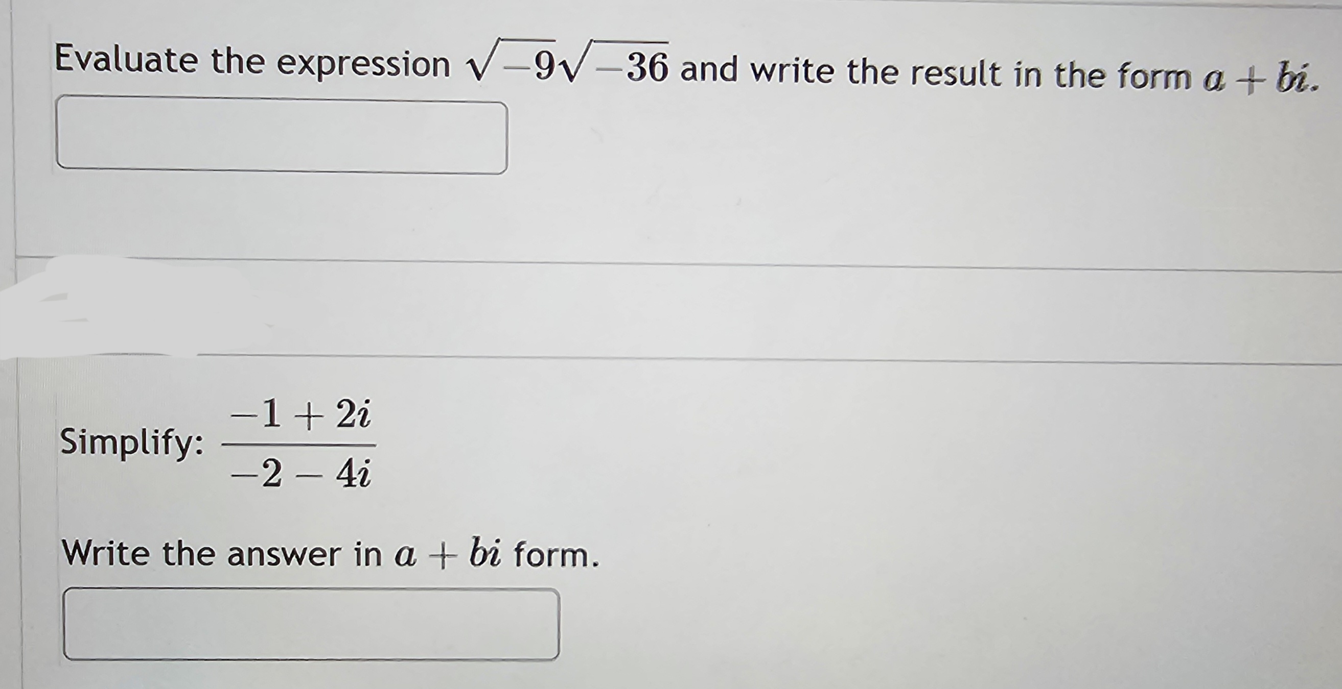 Solved Evaluate the expression −9−36 and write the result in | Chegg.com