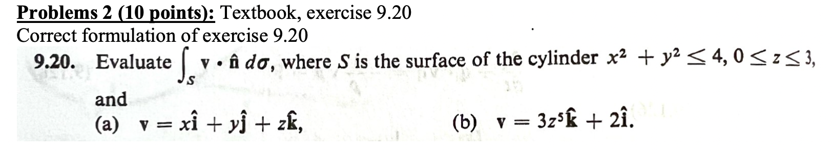 Solved Problems 2 (10 points): Textbook, exercise 9.20 | Chegg.com
