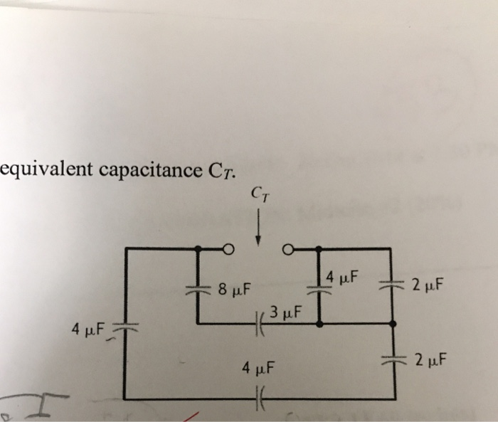 Solved equivalent capacitance C. 4 uF | Chegg.com