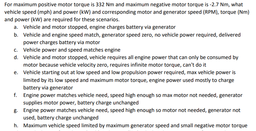 For maximum positive motor torque is 332 Nm and | Chegg.com