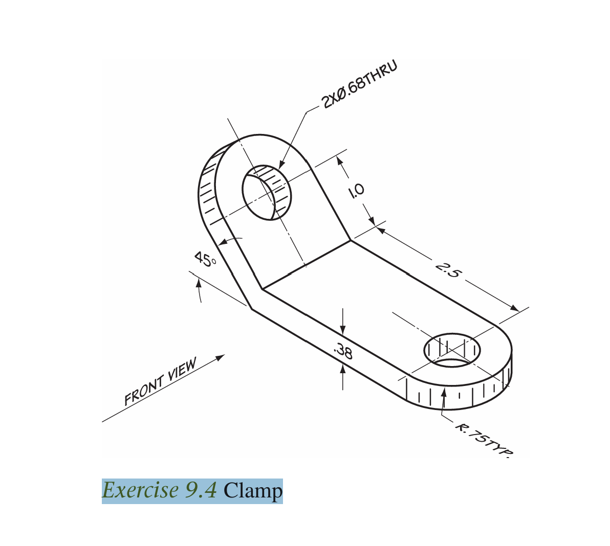 Solved Draw the right side view, front view, right side view | Chegg.com