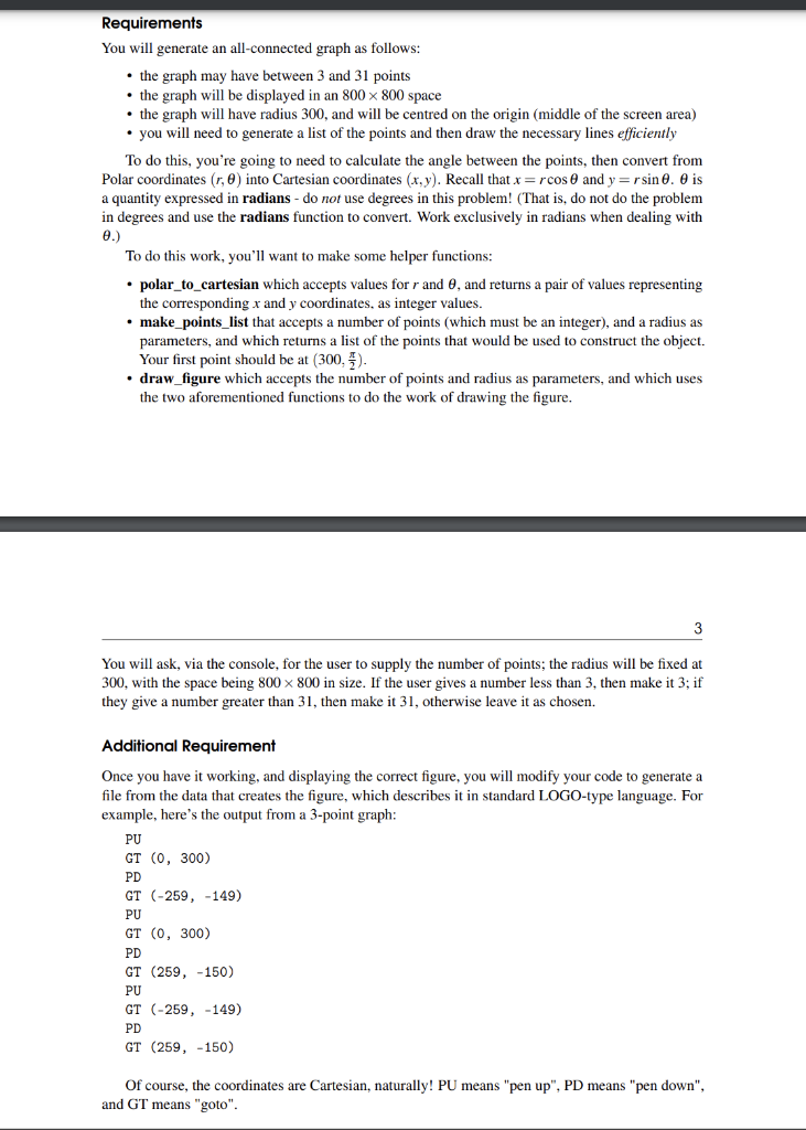 Solved TASK 1-All-Connecfed Regular Graph An all-connected | Chegg.com