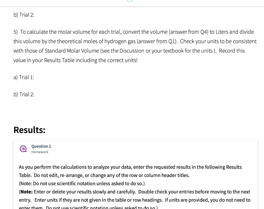 Solved Lab Activity 14: Molar Volume of Hydrogen Report | Chegg.com