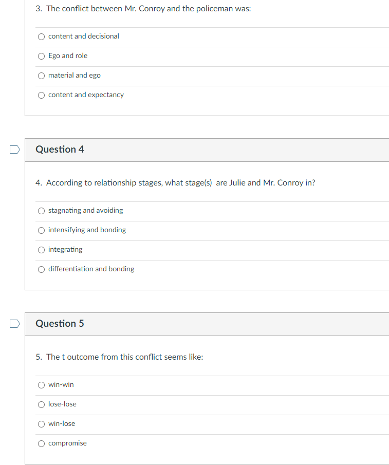 3. The conflict between Mr. Conroy and the policeman | Chegg.com
