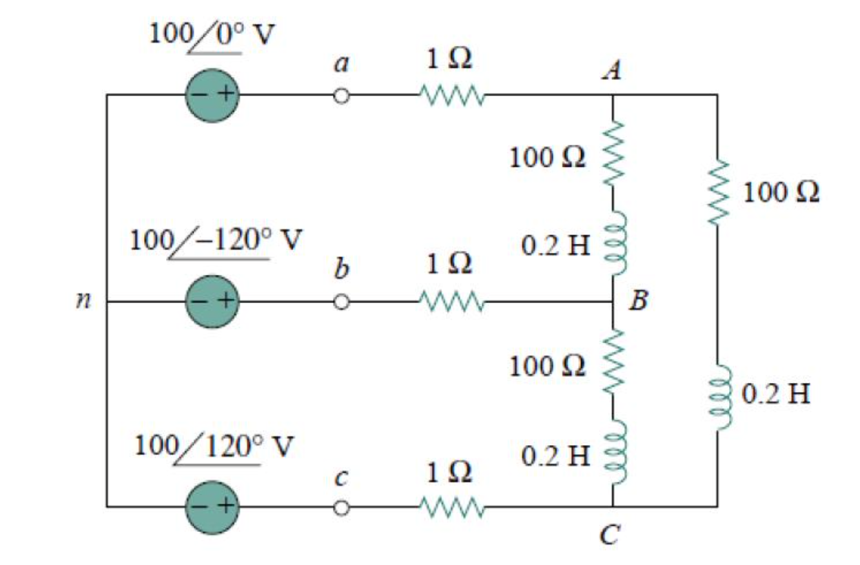 Solved For the balanced Y-Delta circuit find the line | Chegg.com