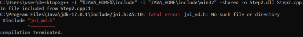Solved I facing fatal error: jni_md.h: No such file or | Chegg.com