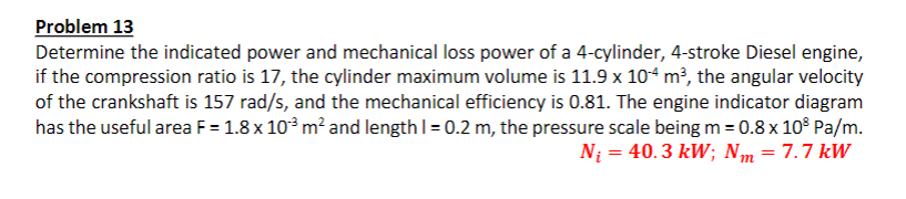Solved Problem 13 Determine the indicated power and | Chegg.com