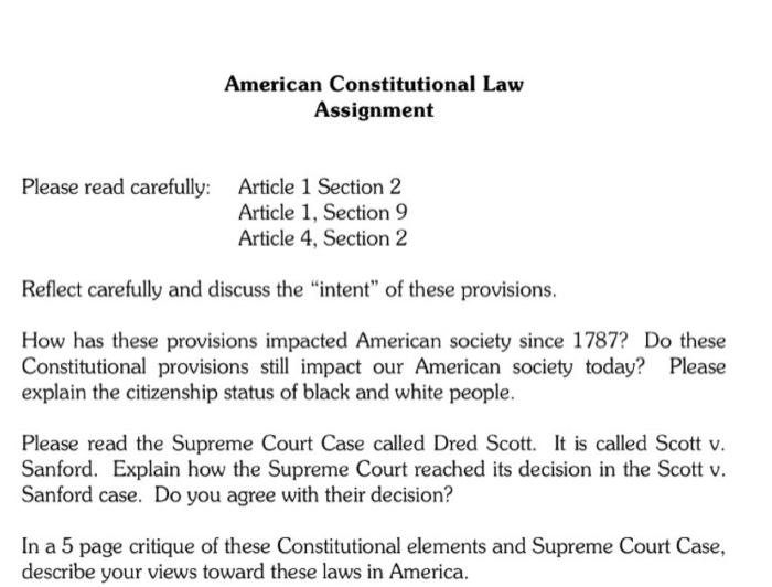 Solved Read carefully: Article 1 Section 2 Article 1, | Chegg.com