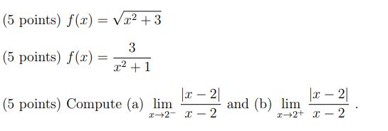 Solved In problems a-c, Use the limit of a quotient | Chegg.com