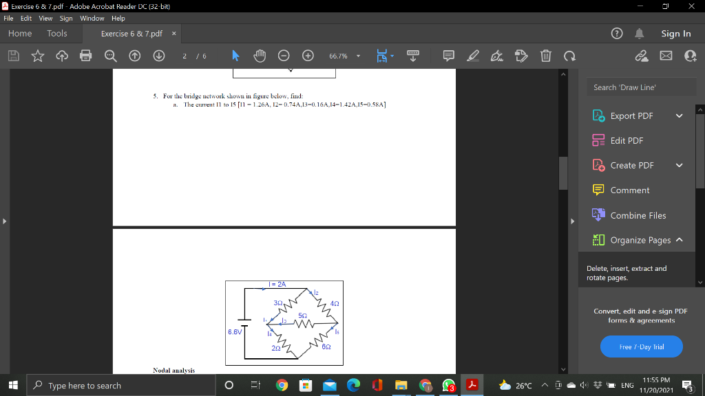 Solved 그 Exercise 6 & 7.pdf - Adobe Acrobat Reader DC | Chegg.com