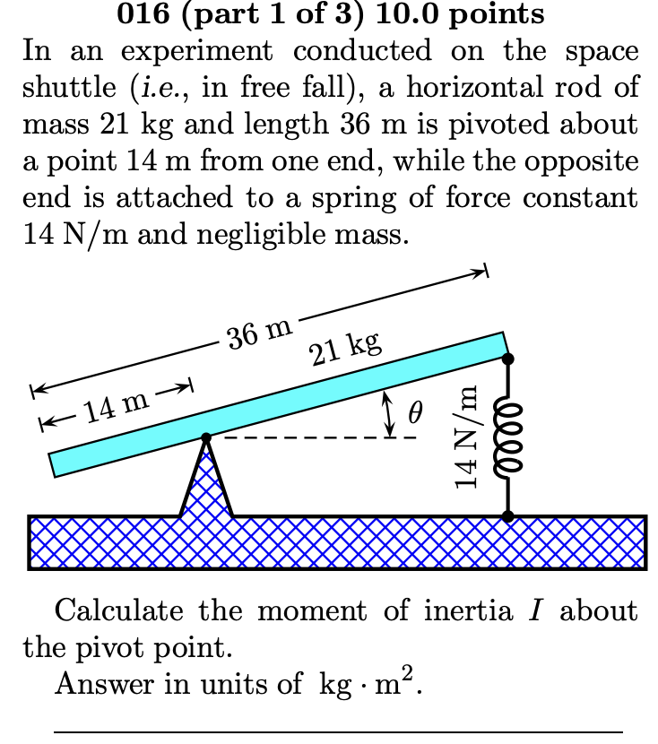 Solved 016 (part 1 of 3) 10.0 points In an experiment | Chegg.com