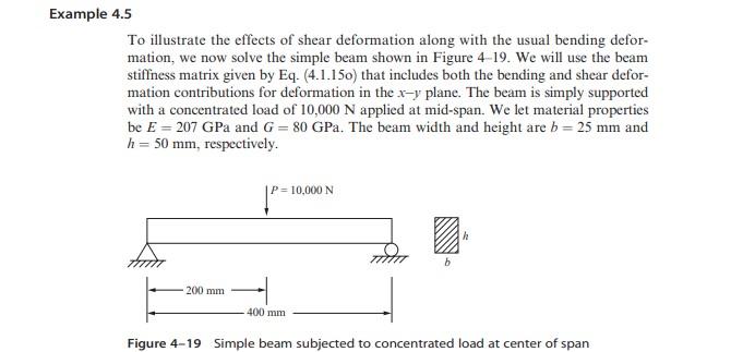 Solved Example 4.5 To illustrate the effects of shear | Chegg.com