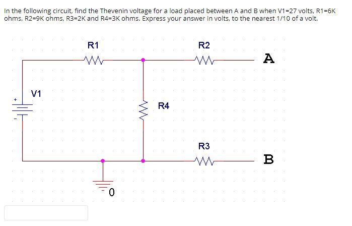 Solved In the following circuit, find the Thevenin voltage | Chegg.com