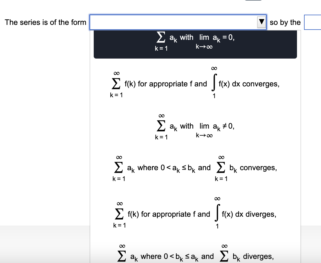 Solved this Comparison Test, properties of telescoping | Chegg.com