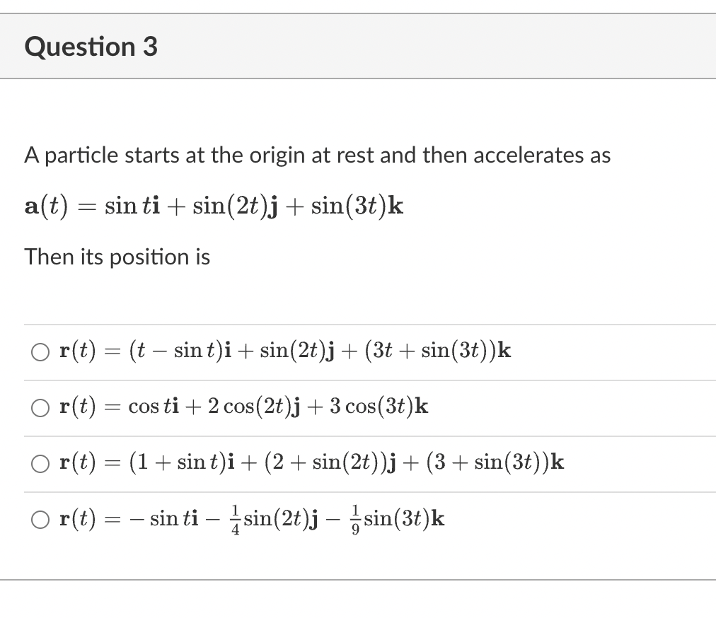 Solved A particle starts at the origin at rest and then | Chegg.com