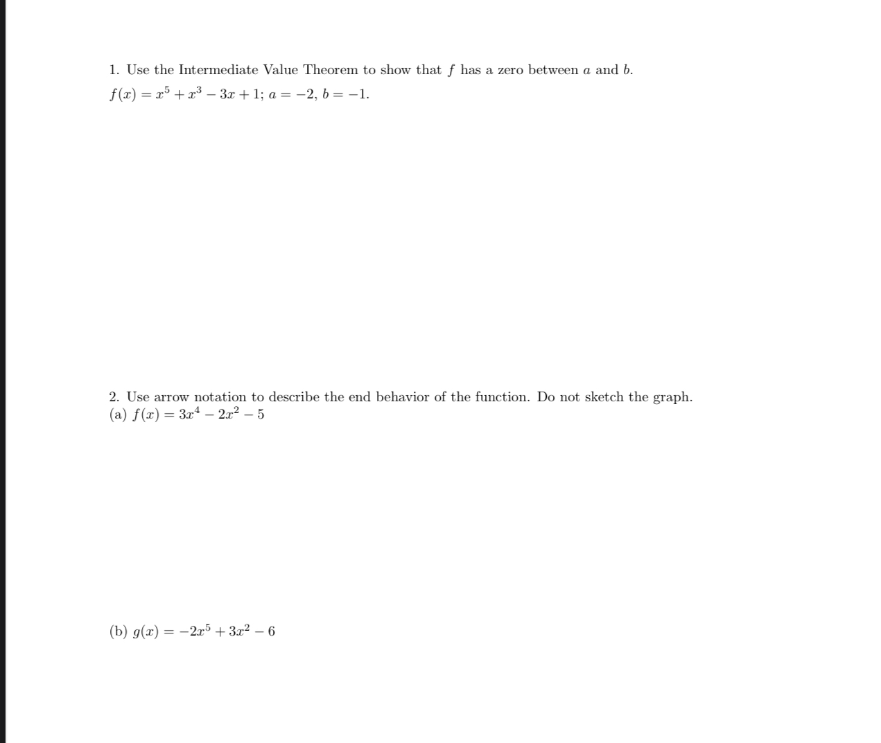 Solved Use the Intermediate Value Theorem to ﻿show that f | Chegg.com