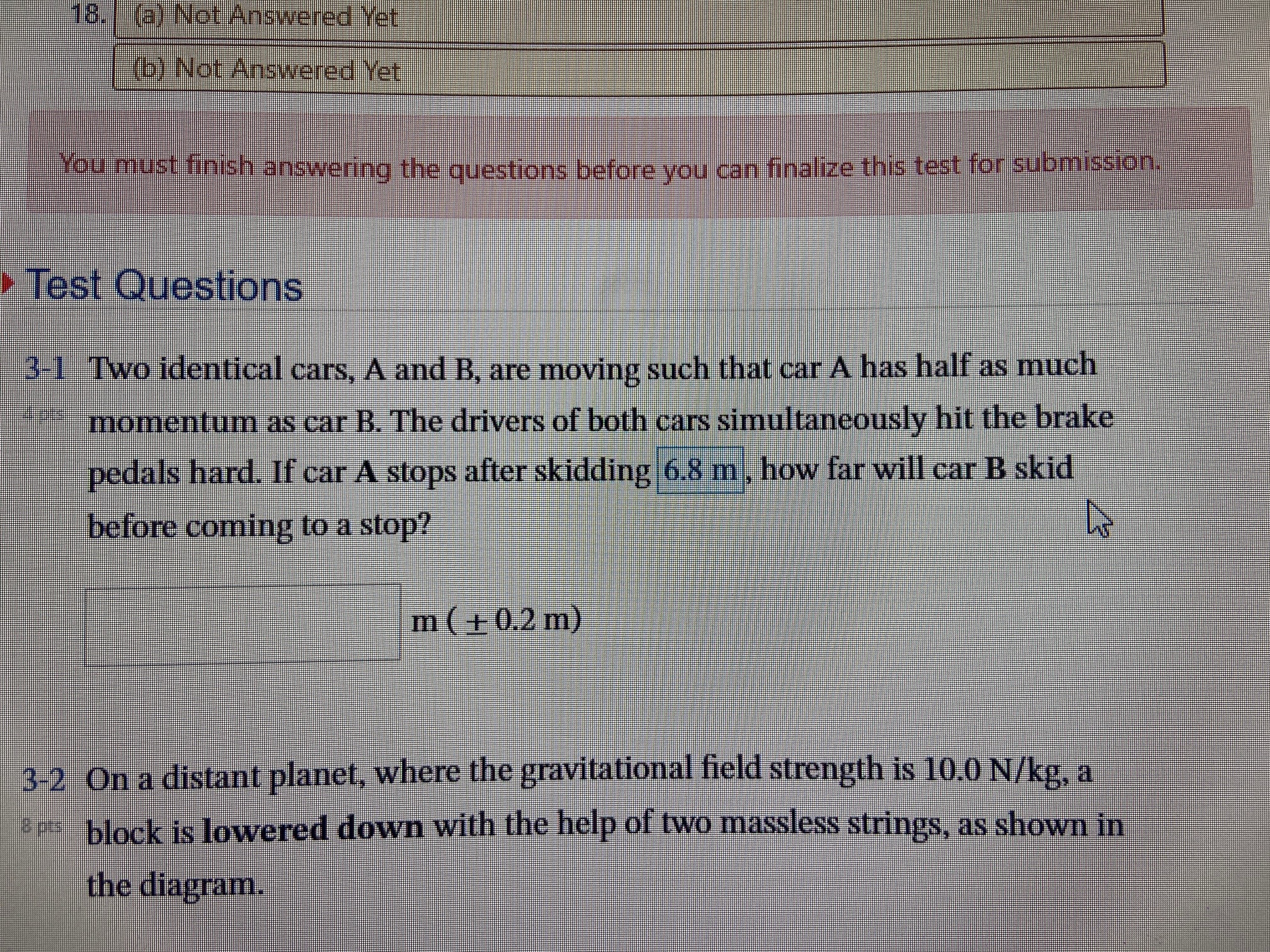 Solved 3-1 ﻿Two identical cars, A and B, ﻿are moving such | Chegg.com