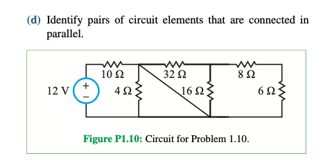Solved 1.10 For the circuit in Fig. P1.10: (a) Identify and | Chegg.com