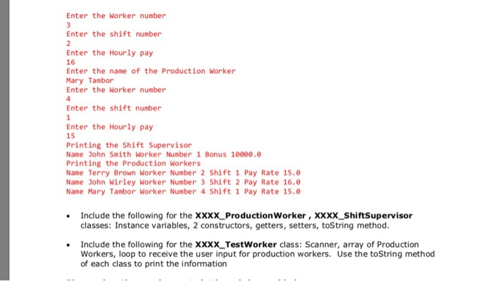 Solved Concepts: Classes, Objects, Inheritance, Method | Chegg.com