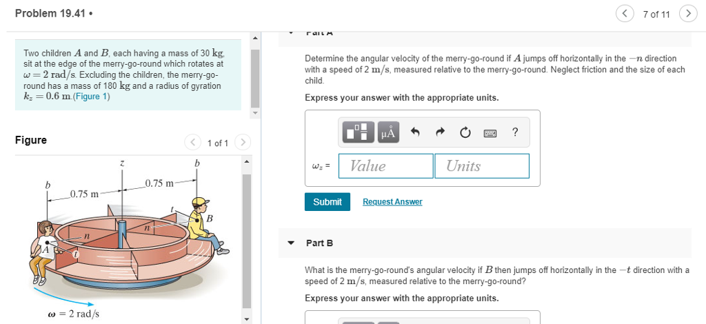 Solved Part A: Determine the angular velocity of the | Chegg.com