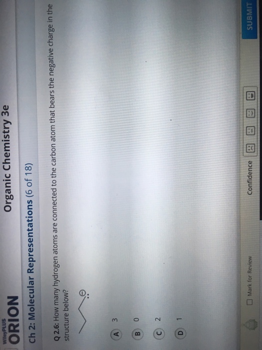 Solved ORION Organic Chemistry 3e Ch 2: Molecular | Chegg.com