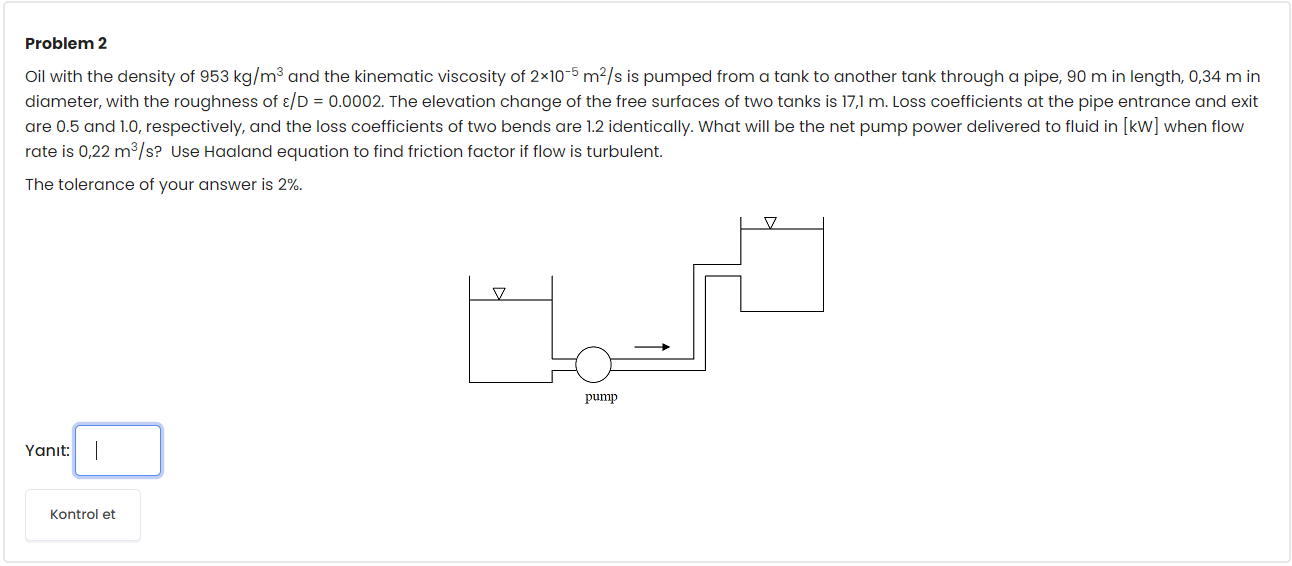 Solved Use Haaland equation to find friction factor if | Chegg.com