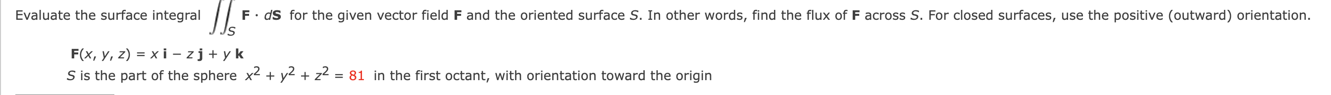 Solved Evaluate the surface integral \\( \\iint_{S} | Chegg.com